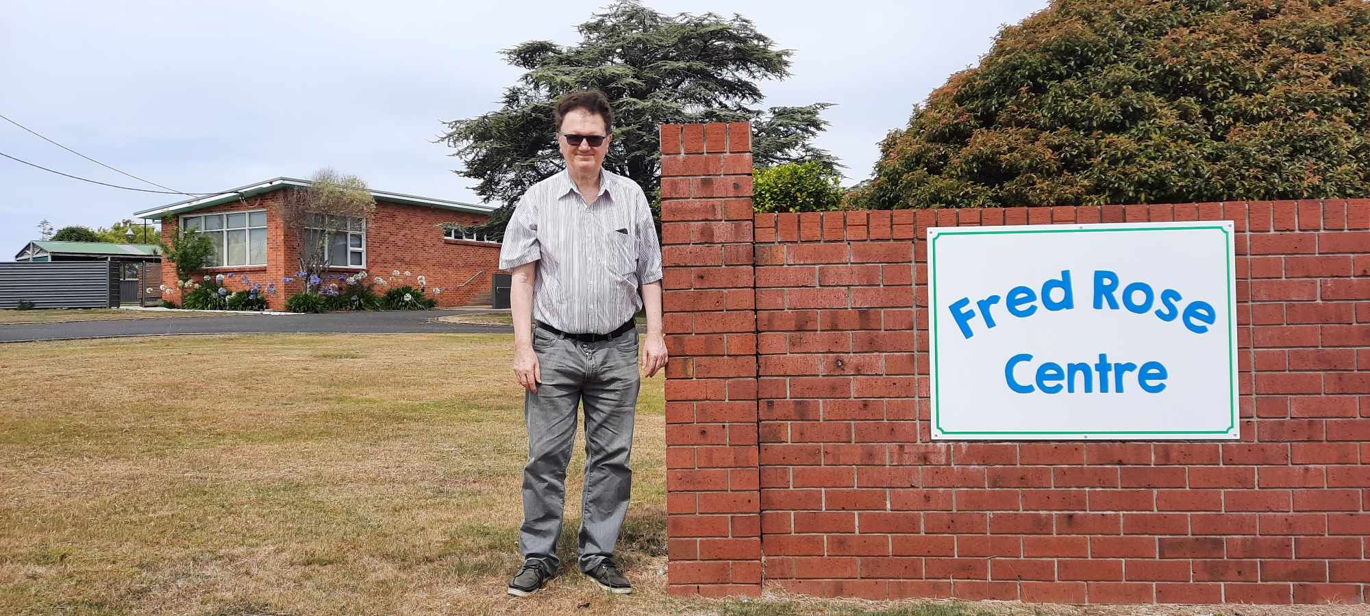 Much improved sign commemorating Dad’s co-founding of the Devonfield ...